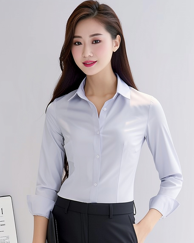 产品相册： 女款衬衫， 编号：B240F - 大连思戴尔服饰有限公司